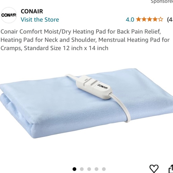 Conair | Bath & Body | New In Box Conair Standard Heating Pad 2x14in ...